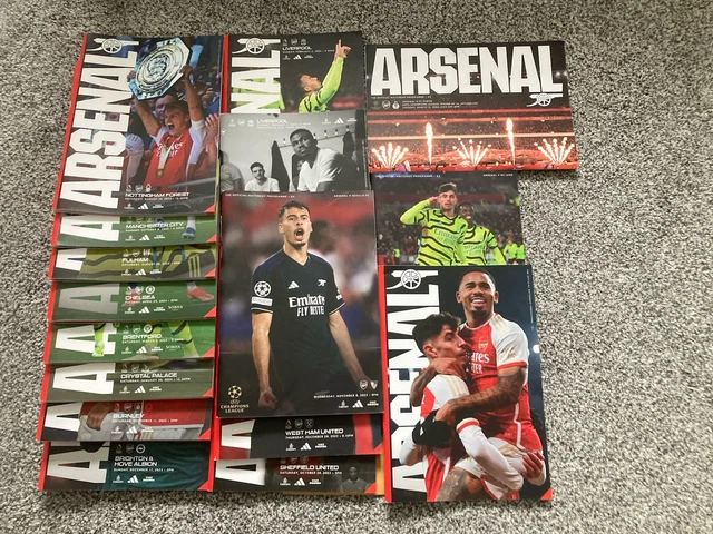 JOB LOT OF 16 Arsenal Home Programmes 2023-24 Season. £13.20 - PicClick UK