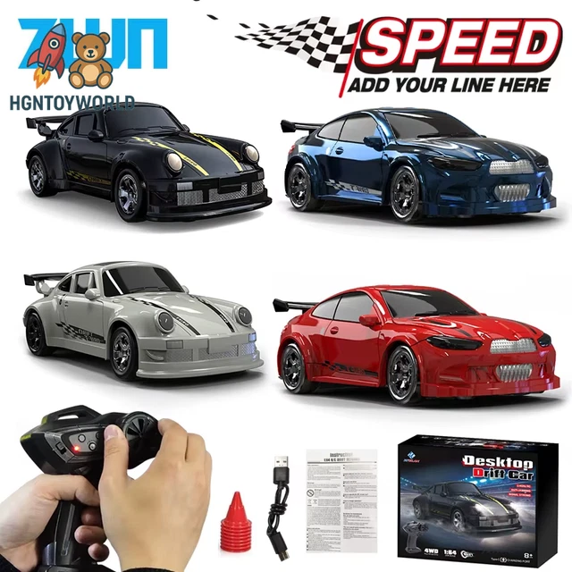 1:64 2.4G HIGH Speed Drift RC Car 4WD Remote Control Mini Racing Toy UK ...