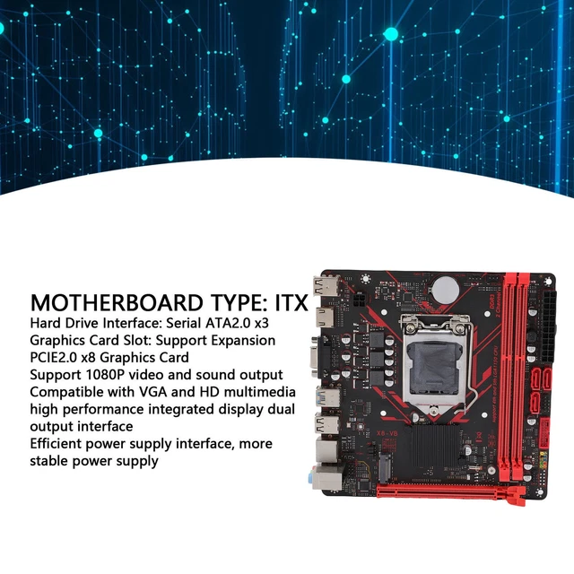 ITX MOTHERBOARD SERIAL ATA2.0 Motherboard VGA And HD Multimedia ...