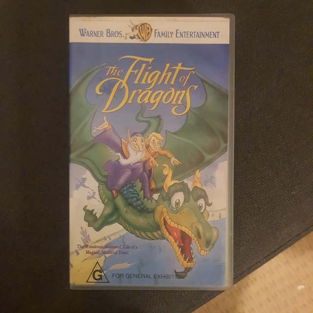 THE FLIGHT OF The Dragons VHS VIDEO TAPE 1982 animated family fantasy ...