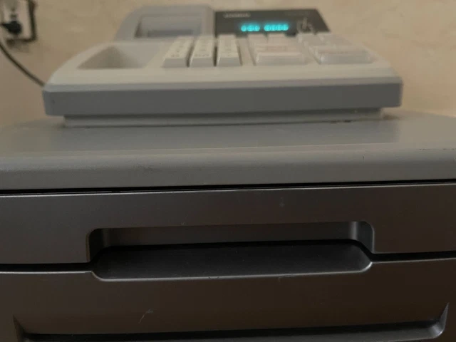 CASIO PCR-265P ELECTRONIC Cash Register With Key, Money Drawer (Tested ...