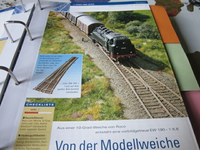 MEISTERSCHULE MODELLBAHN N 10 Gleisbau Umbau einer Roco Weiche 8S EUR 7 ...