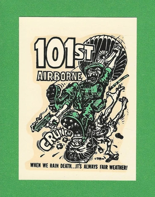 VINTAGE ORIGINAL 1966 Ed Roth "101St Airborne" Army Paratroopers Water ...