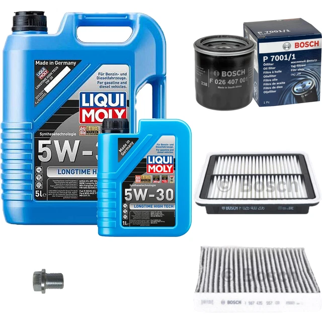 BOSCH INSPECTION SET 6L Liqui Moly Longtime High Tech 5W-30 pour Subaru Legacy EUR 137,95 ...