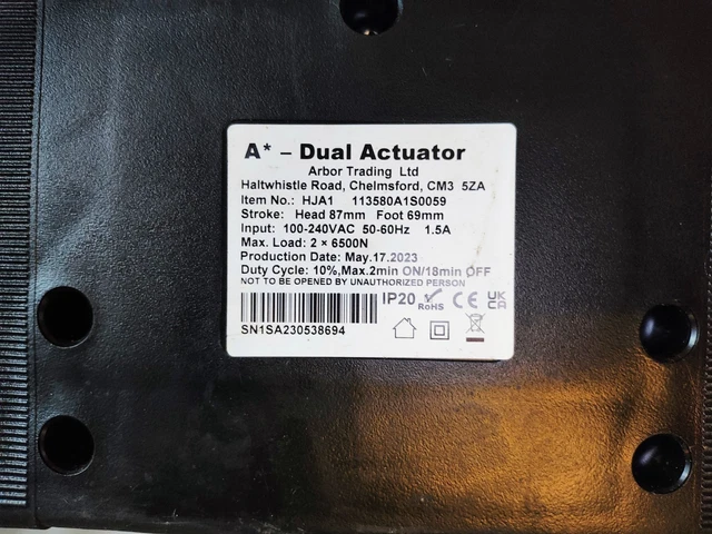 ARBOR REPLACEMENT ACTUATOR for Electric Adjustable Bed £52.70 - PicClick UK