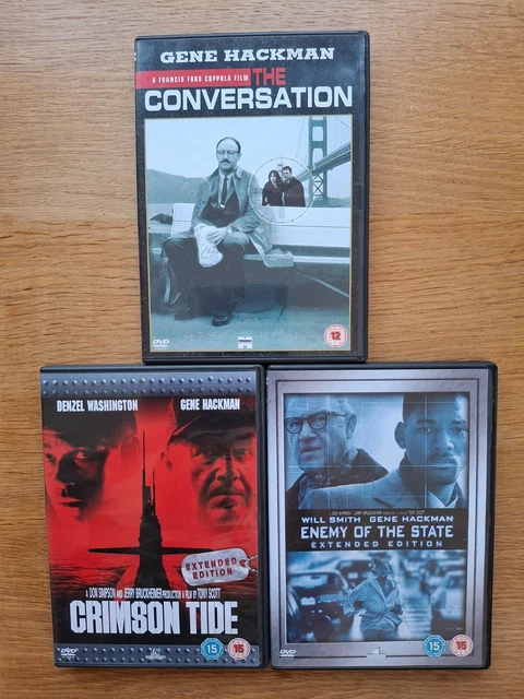 3X GENE HACKMAN DVD: The Conversation (1974) + Enemy of The State ...