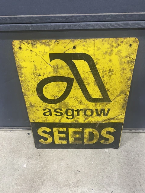 VINTAGE ASGROW SEED Sign Agriculture Sign $95.00 - PicClick