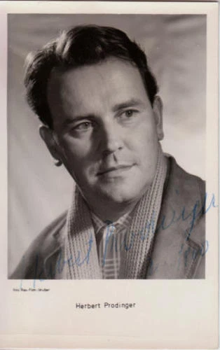 HERBERT PRODINGER ORIGINAL Autogramm auf Foto-Karte1960 EUR 8,99 ...