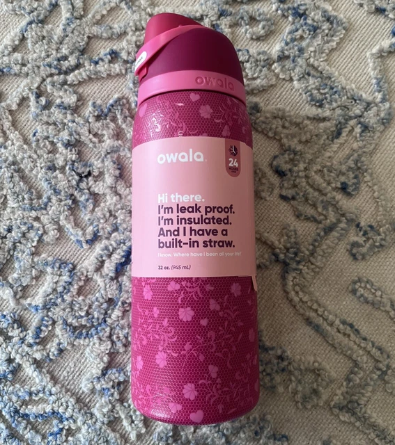 OWALA LOVE LETTER 2025 Valentine Pink Heart Water Bottle 32oz IN HAND ...