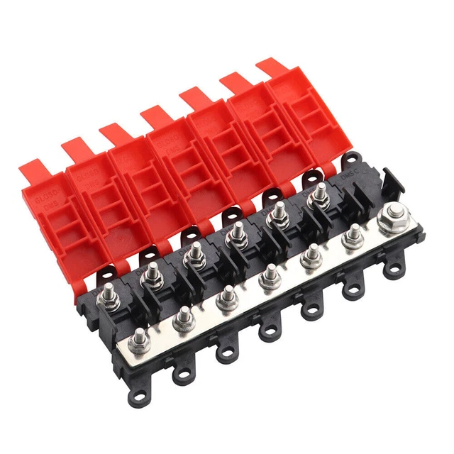 DISTRIBUTION BLOCK 1 in 6 out 6-way Fuse Holder 200A Multi-pole Fuse ...