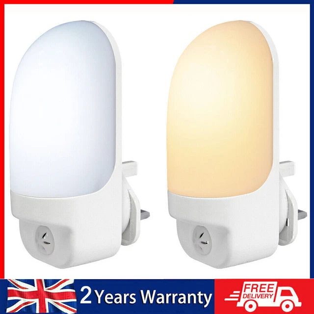 LED SAFETY NIGHT Light Plug In Light Sensor Emergency Lamp Child Safety ...