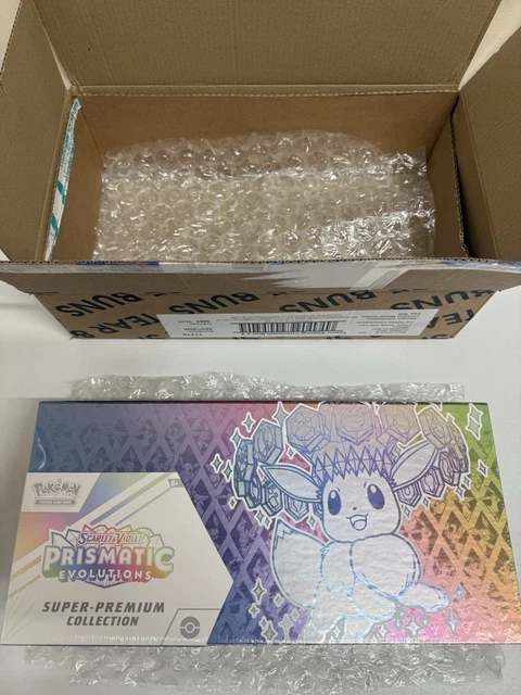 POKÉMON TCG: PRISMATIC Evolutions Super Premium Collection - SOFORT VERSANDBEREIT 16/05 EUR 202 ...