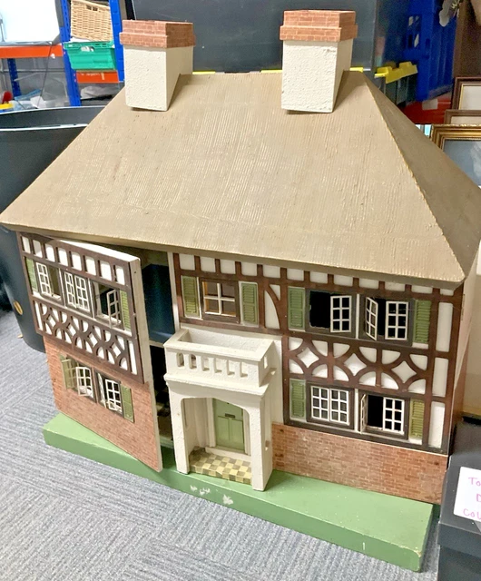 DOLLS HOUSE TUDOR Style Handmade 1989 Original With Furniture £90.00 ...