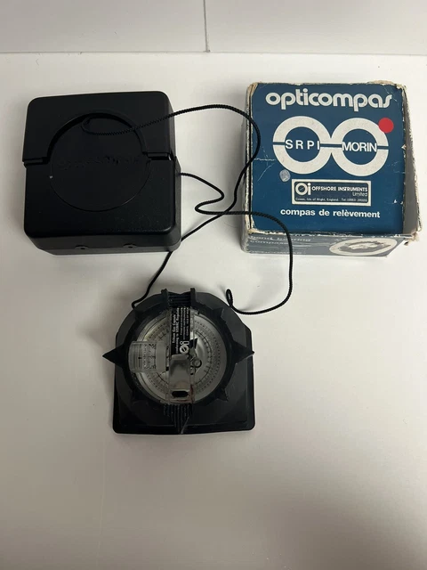 RARE OPTICOMPAS NAUTICAL Navigation Offshore Compass with Tritium Gas ...