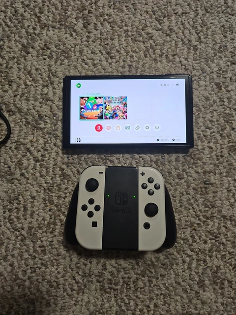 NINTENDO SWITCH OLED Model HEG-001 Handheld Console - 64GB - White With ...