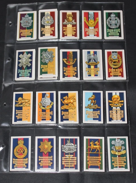 CIGARETTE CARDS GALLAGHER Army Badges 1939 Complete Set £4.00 - PicClick UK