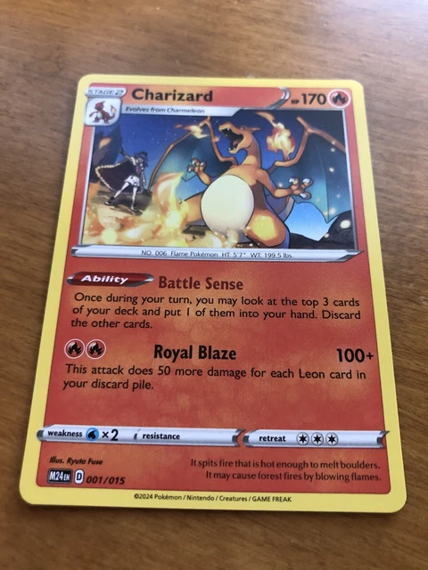 CHARIZARD - NEW 2025 McDonalds Happy Meal Pokémon Dragon Discovery Card ...