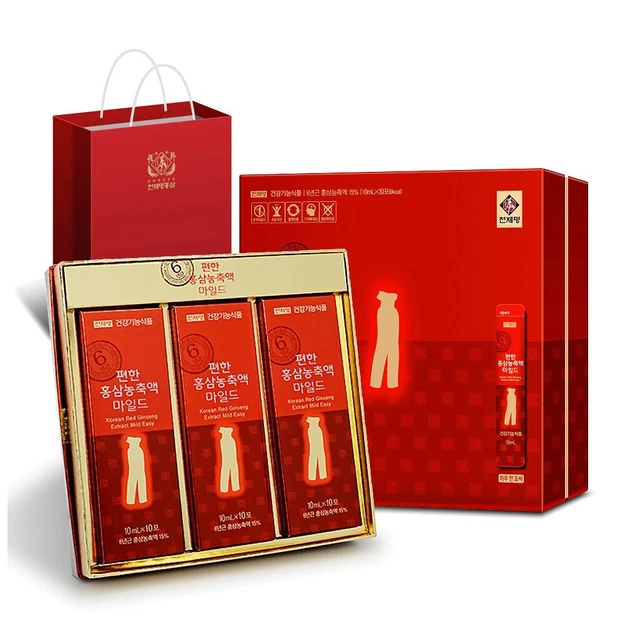 [CHEON JE MYEONG] Korean Red Ginseng Extract Mild Easy 10ml*30sticks ...