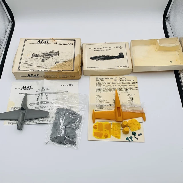 MAI AV MODELS Resin Kit Lot Curtiss Tomahawk Hispano Aviacion Fighter ...