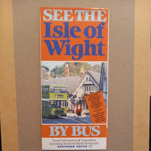 SOUTHERN VECTIS ISLE Of Wight Bus Route Map Guide £3.32 - PicClick UK