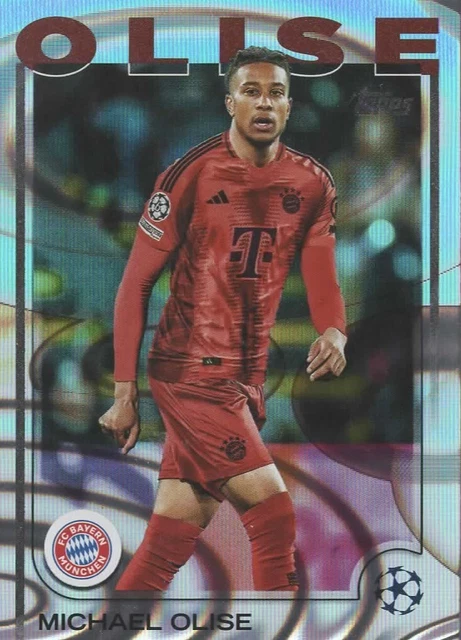 TOPPS UCC FLAGSHIP 2024/25 Michael Olise Bayern Munich Flowfractor ...