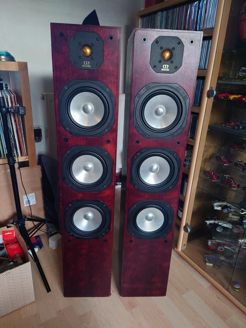 MONITOR AUDIO STUDIO 50 Floorstanding Loudspeakers In Rose Mahogany Rrp ...