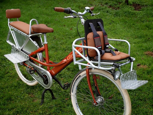 VÉLO VTC GITANE cargo longtail alu porteur M/L PNEUS NEUFS TOUT ÉQUIPÉ ...