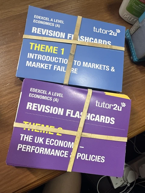 TUTOR2U EDEXCEL A-Level Economics Revision Flashcards Themes 1-2 £10.00 ...