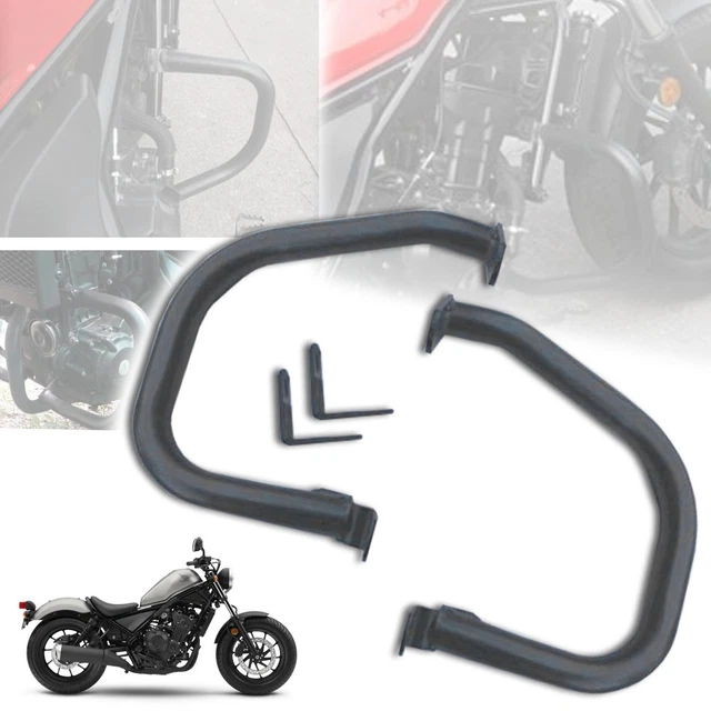 BLACK ENGINE CRASH Bar Frame Protector Guard Honda Rebel CMX 300 500 ...