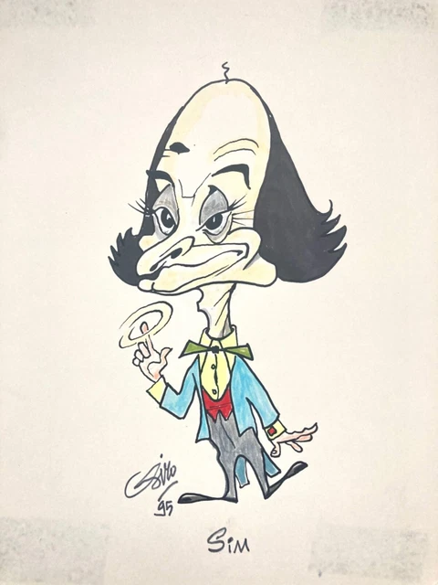 SIM - ACTEUR - HUMORISTE- Caricature - CINEMA - Les grosses têtes ...