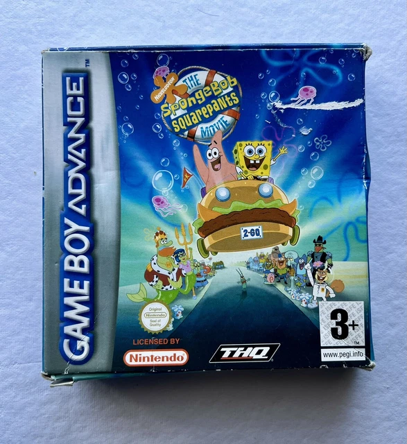 THE SPONGEBOB SQUAREPANTS Movie Game Boy Advance, GBA, (2004), with BOX ...