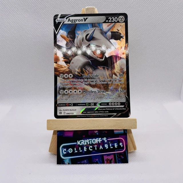 AGGRON V 096/172 - Brilliant Stars - Ultra Rare, Holo Foil - Pokémon ...