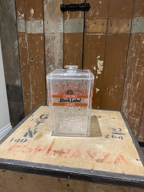 CARLING BLACK LABEL Lager Ice Bucket Cooler Lid Clear Transparent Logo ...