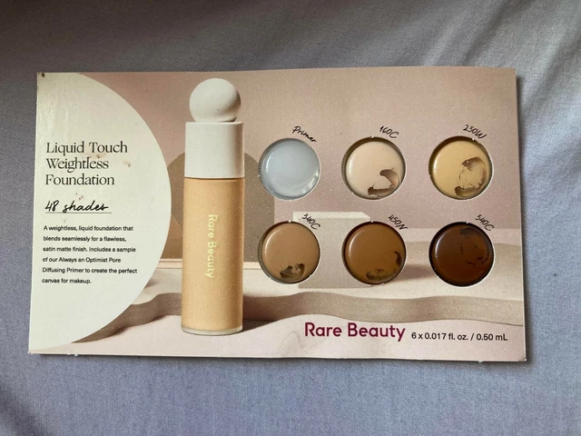RARE BEAUTY LIQUID Touch Weightless Foundation Sample Card - Brand New ...