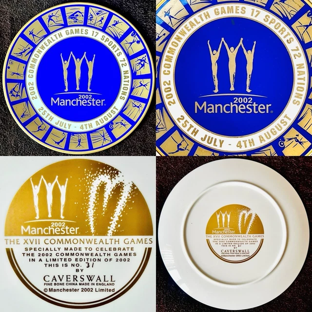 MANCHESTER 2002 COMMONWEALTH Games Commemorative Plate (Ltd Edition, 8. ...