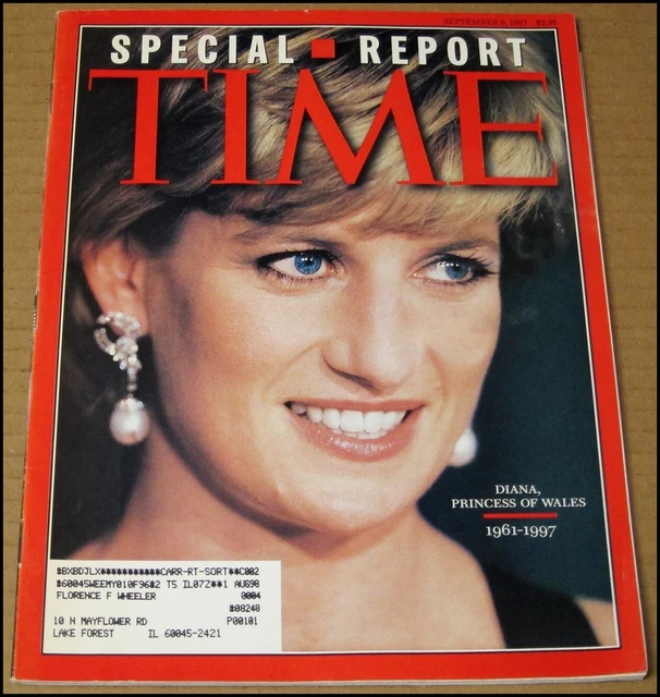 1997 TIME MAGAZINE Death of Princess Diana Prince William Harry Royal ...