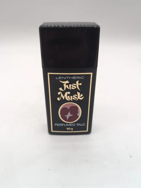VINTAGE LENTHERIC JUST Musk Perfumed Talc 50’s 60’s 70’s Ultra Rare ...