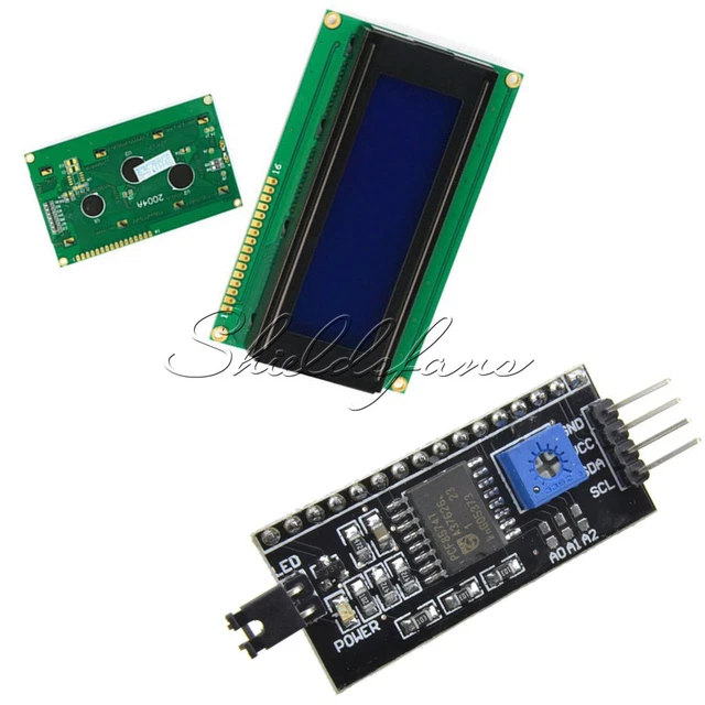 2004 20X4 LCD Character Display+IIC/I2C/TWI/SPI Serial interface Board ...