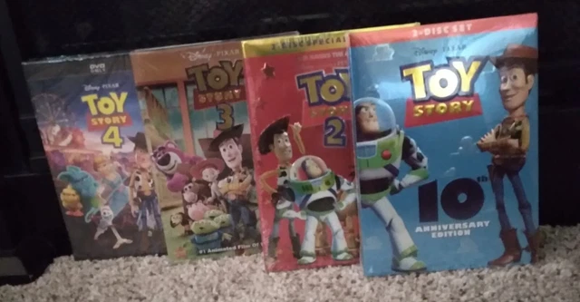 DISNEY 4- PACK Toy Story 1,2,3 & 4 DVD Movie Collection £33.04 ...