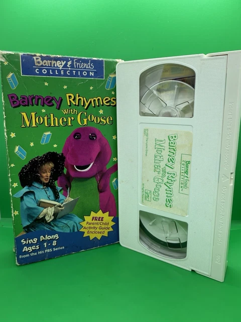 BARNEY & FRIENDS VHS 1992 Barney Rhymes With Mother Goose Sing Along ...