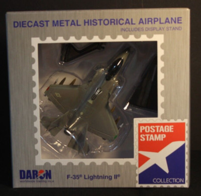 DARON POSTAGE STAMP Collection Diecast Historical Airplane F-35 ...