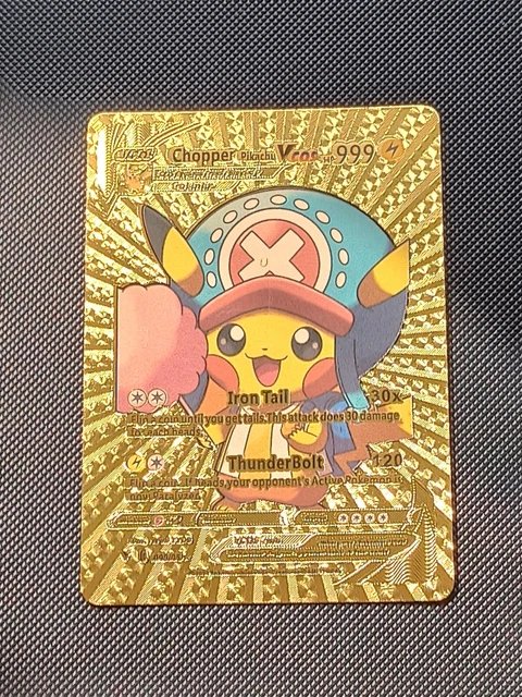 PIKACHU POKEMON CHOPPER One Piece Op Pika Carte Card Holo Prism Foil ...