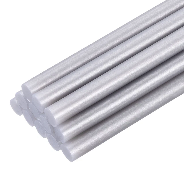 MINI HOT GLUE Sticks for Glue Gun 0.28-inch x 4-inch Metallic Silver ...