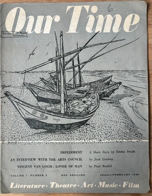 OUR TIME MAGAZINE January 1948 Vincent Van Gogh Charles Hobday Edith ...
