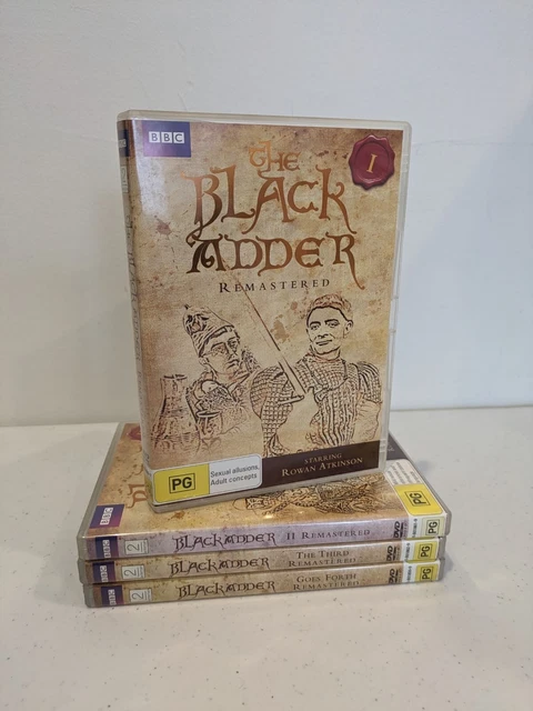 BLACK ADDER BLACKADDER Complete Season 1 to 4 - Free Postage Australia ...