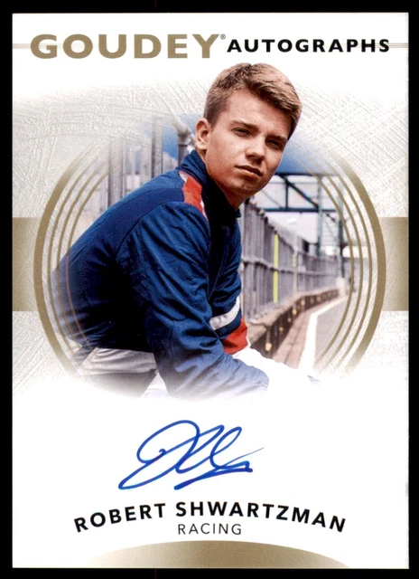 2022 GOODWIN CHAMPIONS Goudey Auto #GA-RS Robert Shwartzman Auto Racing ...