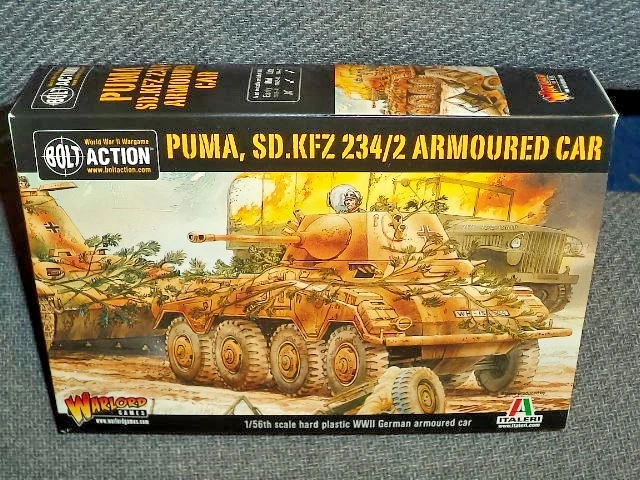 PUMA SD.KFZ 234/2 Armoured Car German Army Bolt Action WWII Warlord ...