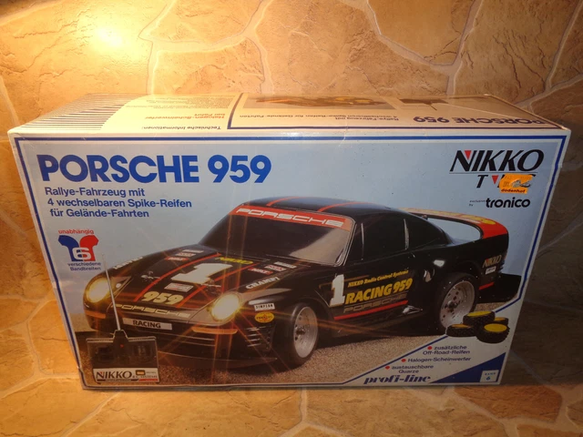 NIKKO TRONICO PORSCHE 959 Rc - LEER VERPACKUNG + ANLEITUNGEN - SELTEN ...