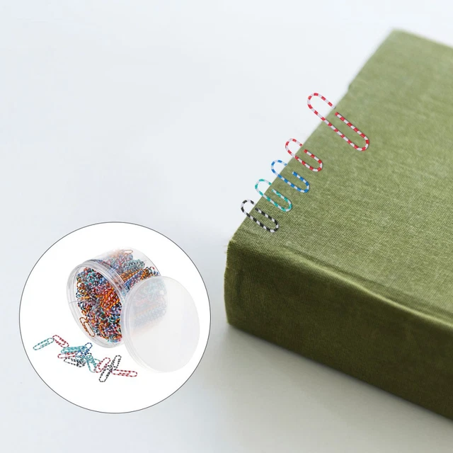 450 PCS PAPER Clip Clamp Paperclip Circular Clips for Journals Binding ...