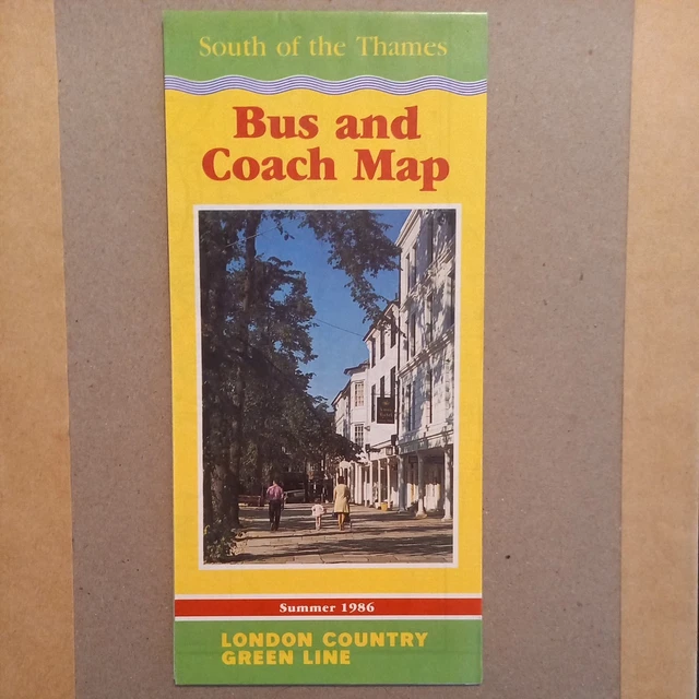 1986 LONDON COUNTRY Green Line Bus Route Map Guide £2.99 - PicClick UK